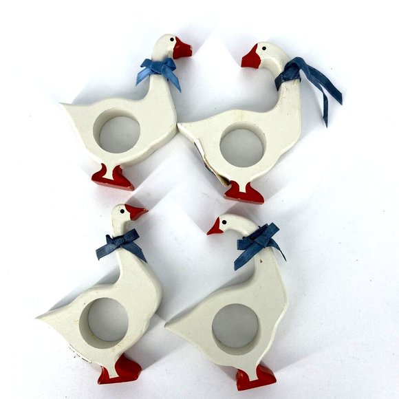 Rosenthal | Dining | Vintage Country Geese Goose Ducks Napkin Rings ...